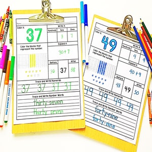 Number Sense Numbers 1-120 Worksheet - Etsy