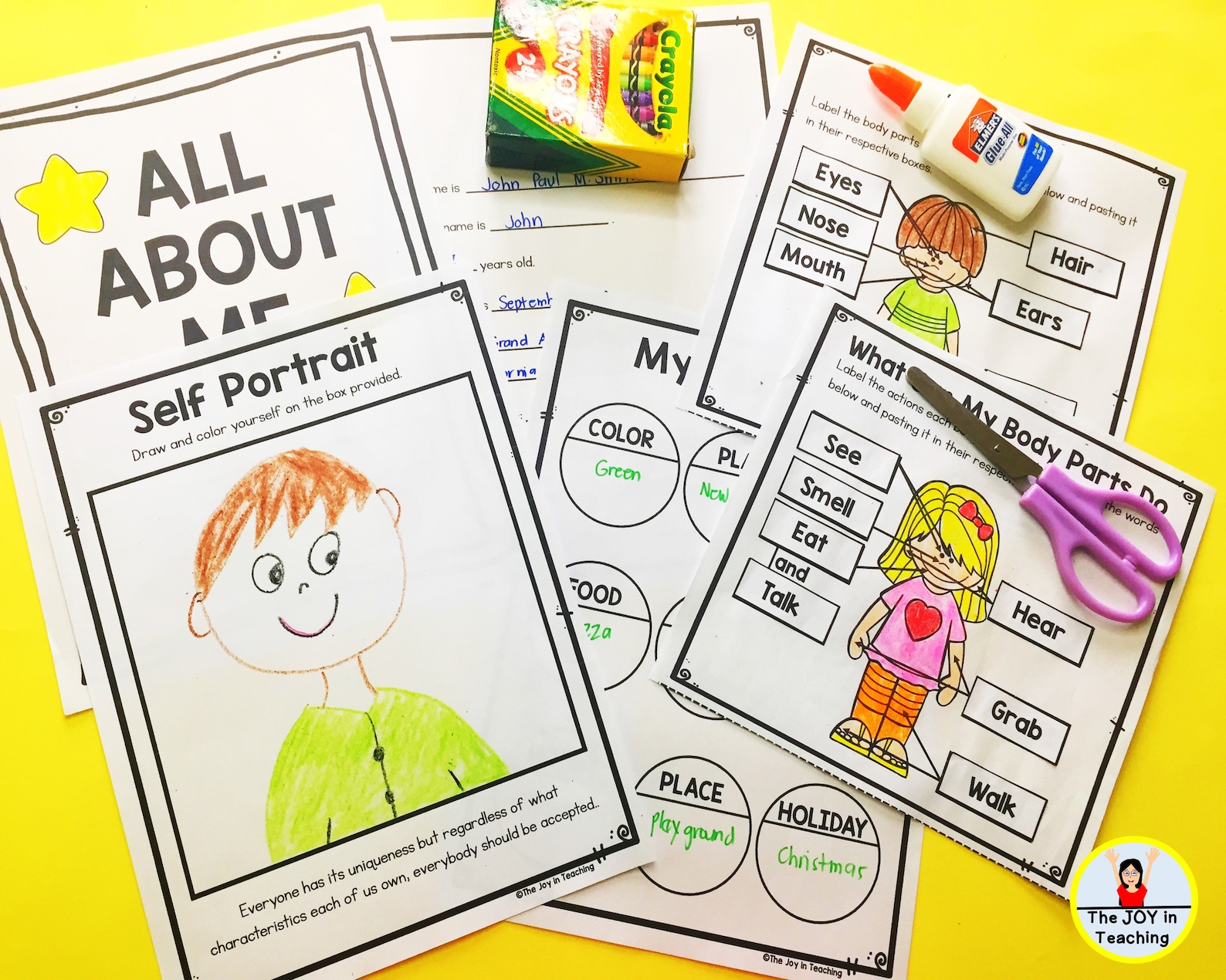 All About Me Activity for Kindergarten and First Grade - Etsy