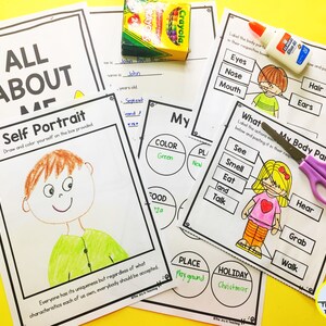 All About Me Activity for Kindergarten and First Grade - Etsy
