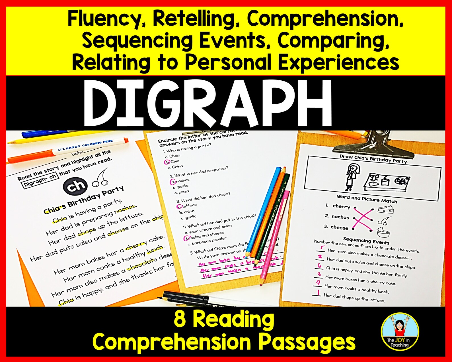 Digraph Reading Comprehension Passage - Etsy