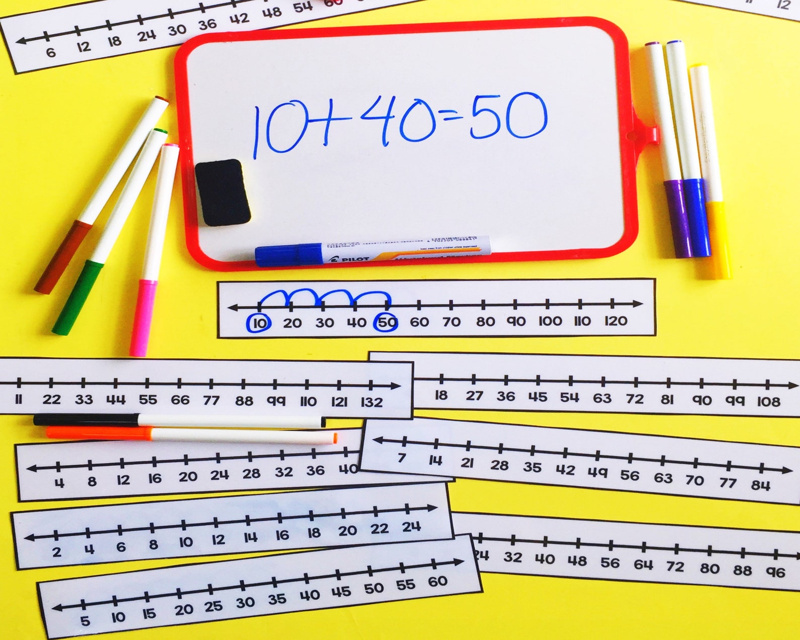 Skip Counting Number Line - Etsy