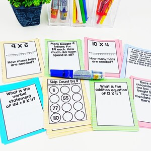 Multiplication 1-12 Task Cards - Etsy