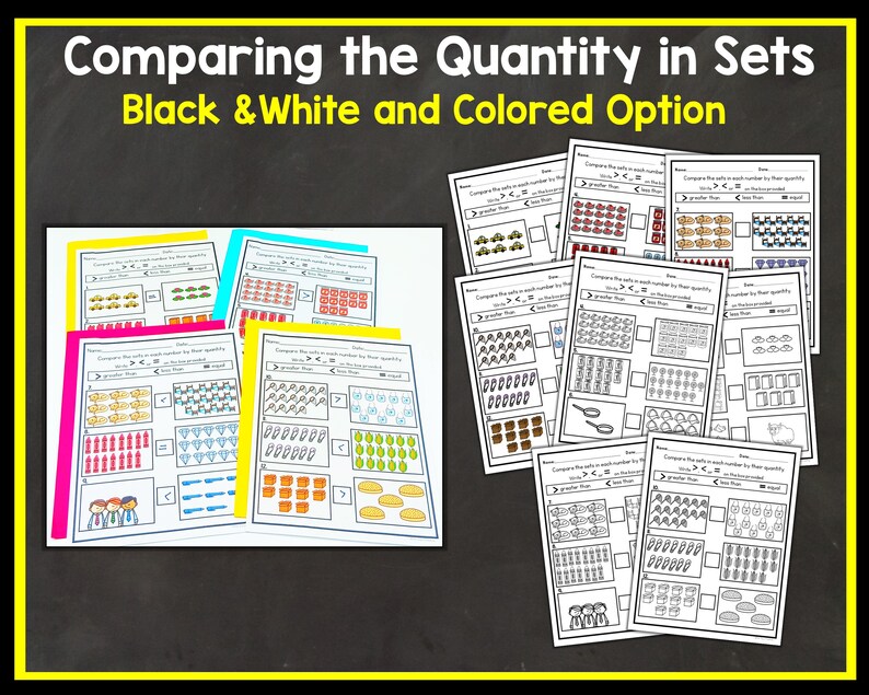 Comparing Numbers 0-20 Worksheet - Etsy