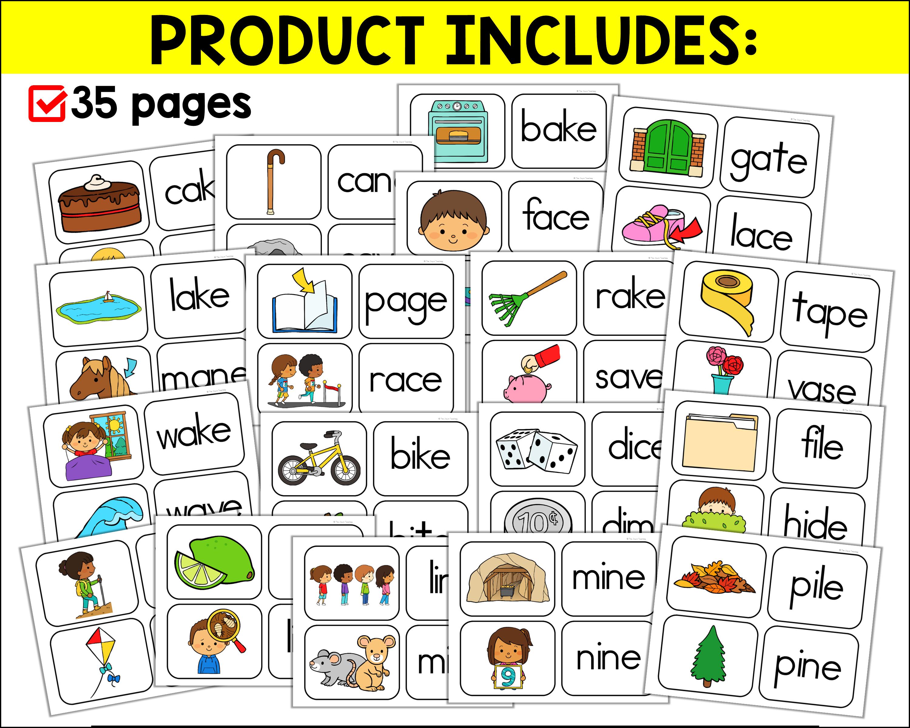 CVCE Word and Picture Flashcards - Etsy