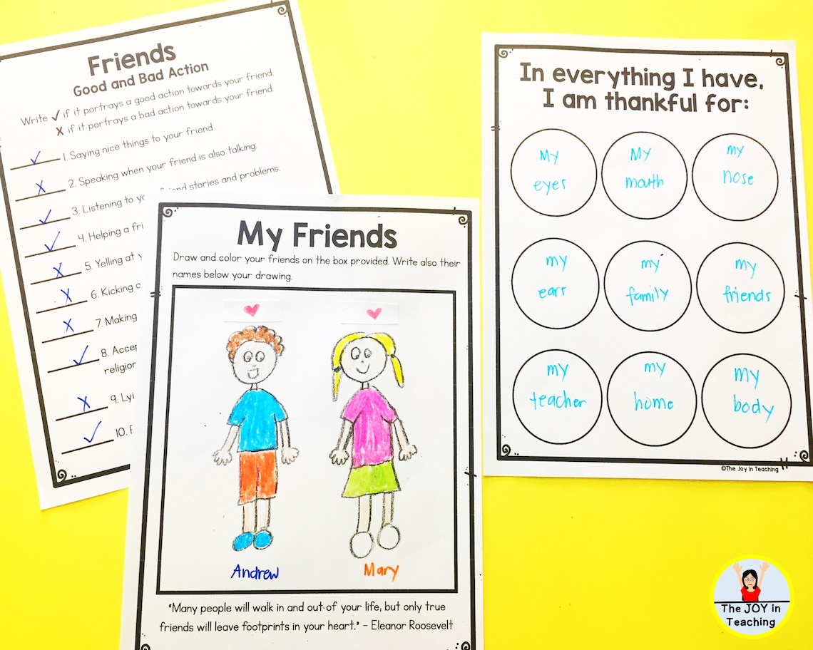 All About Me Activity for Kindergarten and First Grade - Etsy