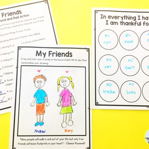 All About Me Activity for Kindergarten and First Grade - Etsy