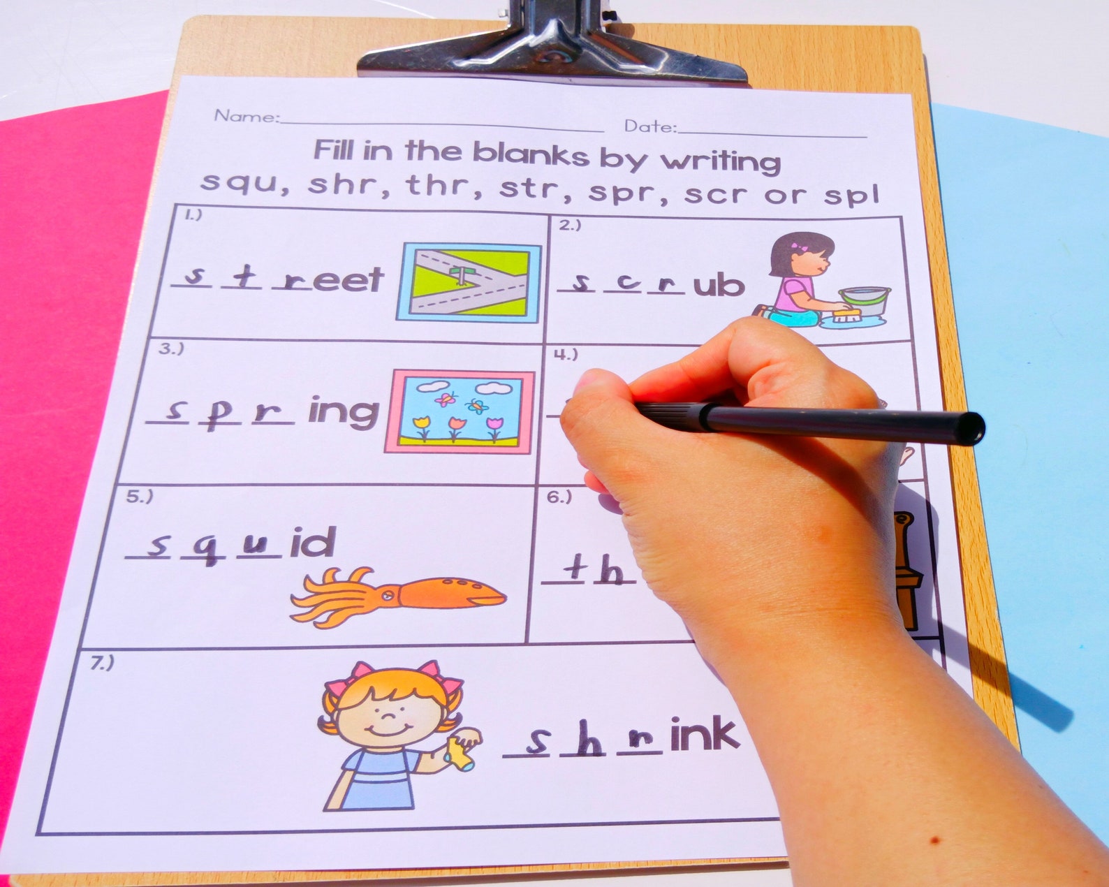 Trigraph Worksheet - Etsy