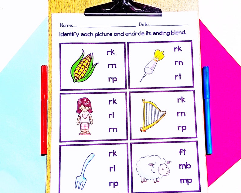 Ending Blends Activity - Etsy