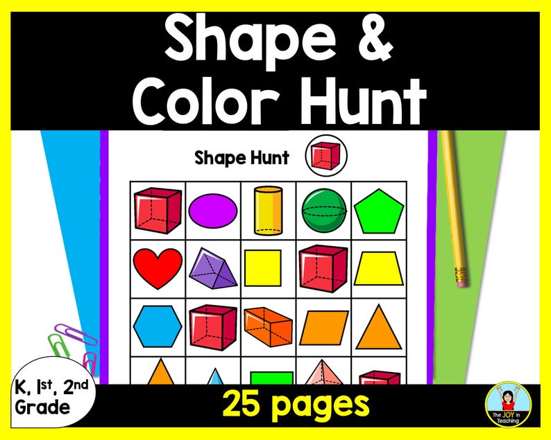 Colors and Shapes Bingo - Etsy