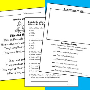 Second Grade Reading Comprehension Passages - Etsy