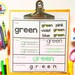 Color Sight Words Worksheet-sight Words Fluency Printable - Etsy