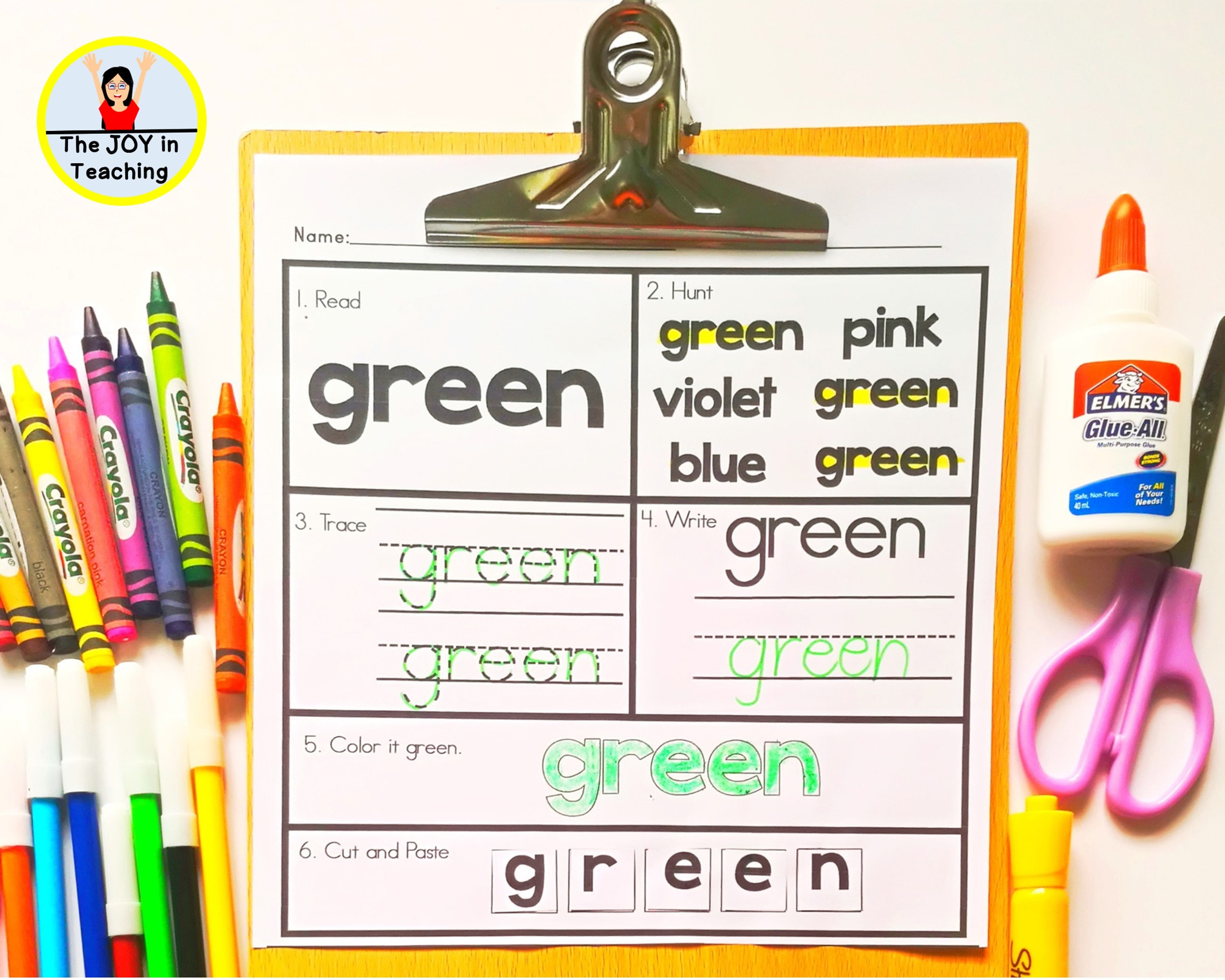 Color Sight Words Worksheet-sight Words Fluency Printable - Etsy