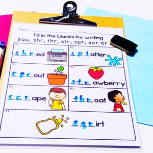 Trigraph Worksheet - Etsy