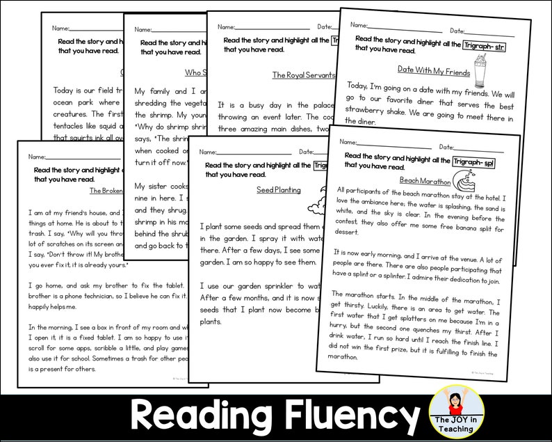 Trigraph Reading Comprehension Passage - Etsy