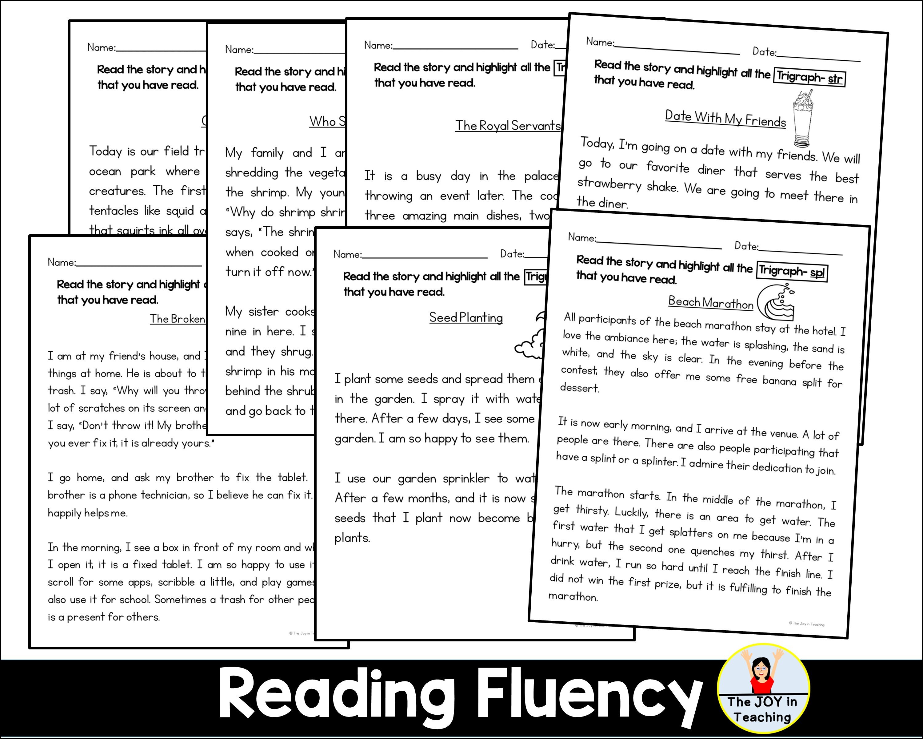 Trigraph Reading Comprehension Passage - Etsy Australia