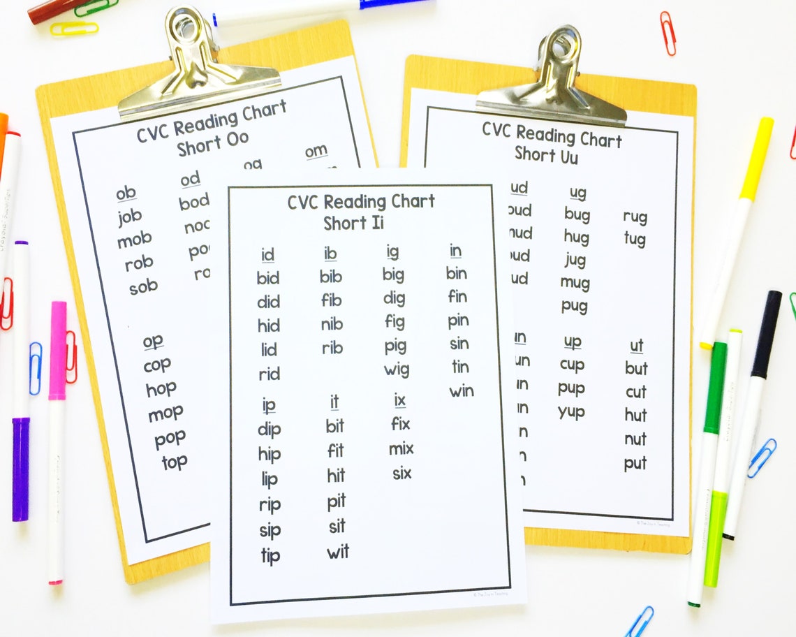 Phonics Reading Chart - Etsy