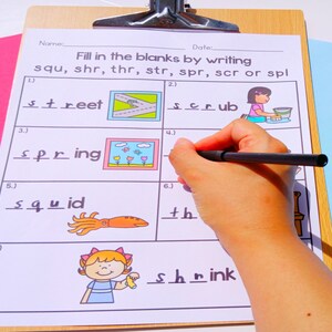 Trigraph Worksheet - Etsy