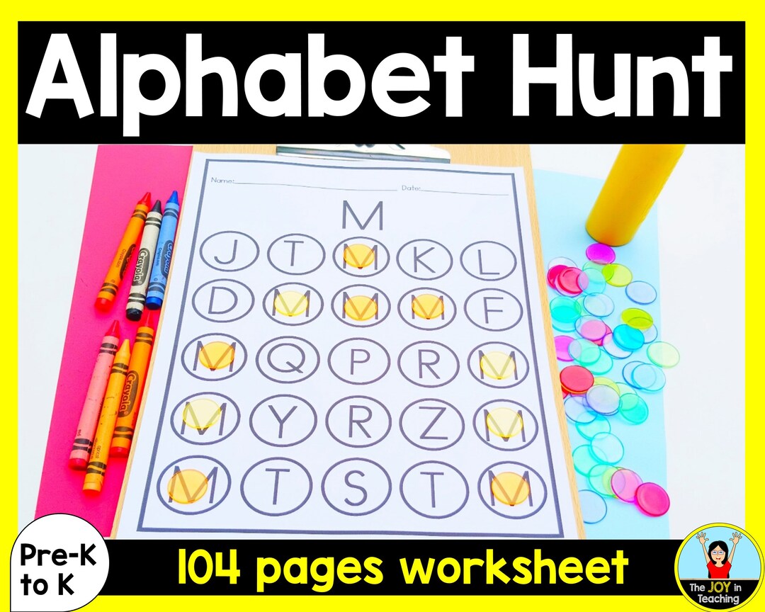 Alphabet Hunt Activity - Etsy