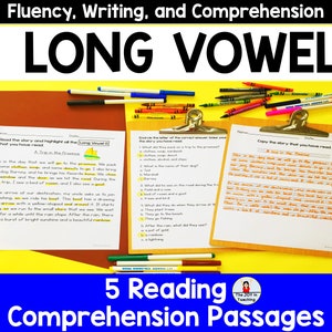 Long Vowel Reading Comprehension Passage - Etsy