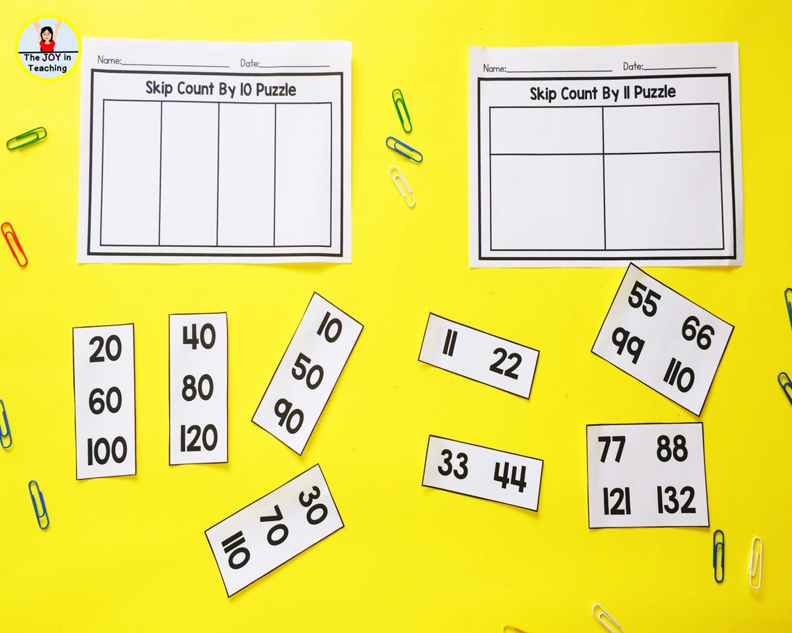 Skip Counting Puzzle Activity - Etsy UK