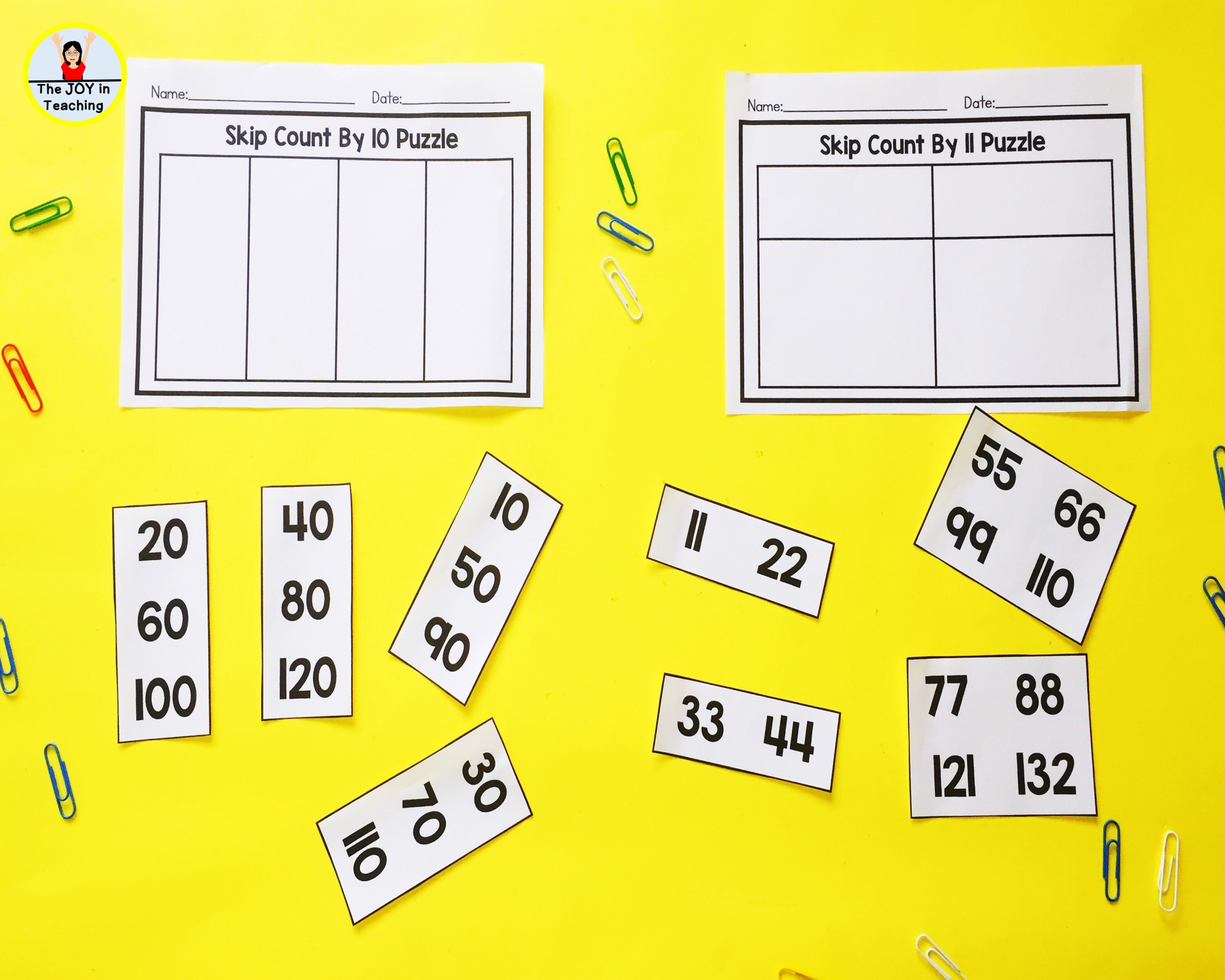 Skip Counting Puzzle Activity - Etsy UK