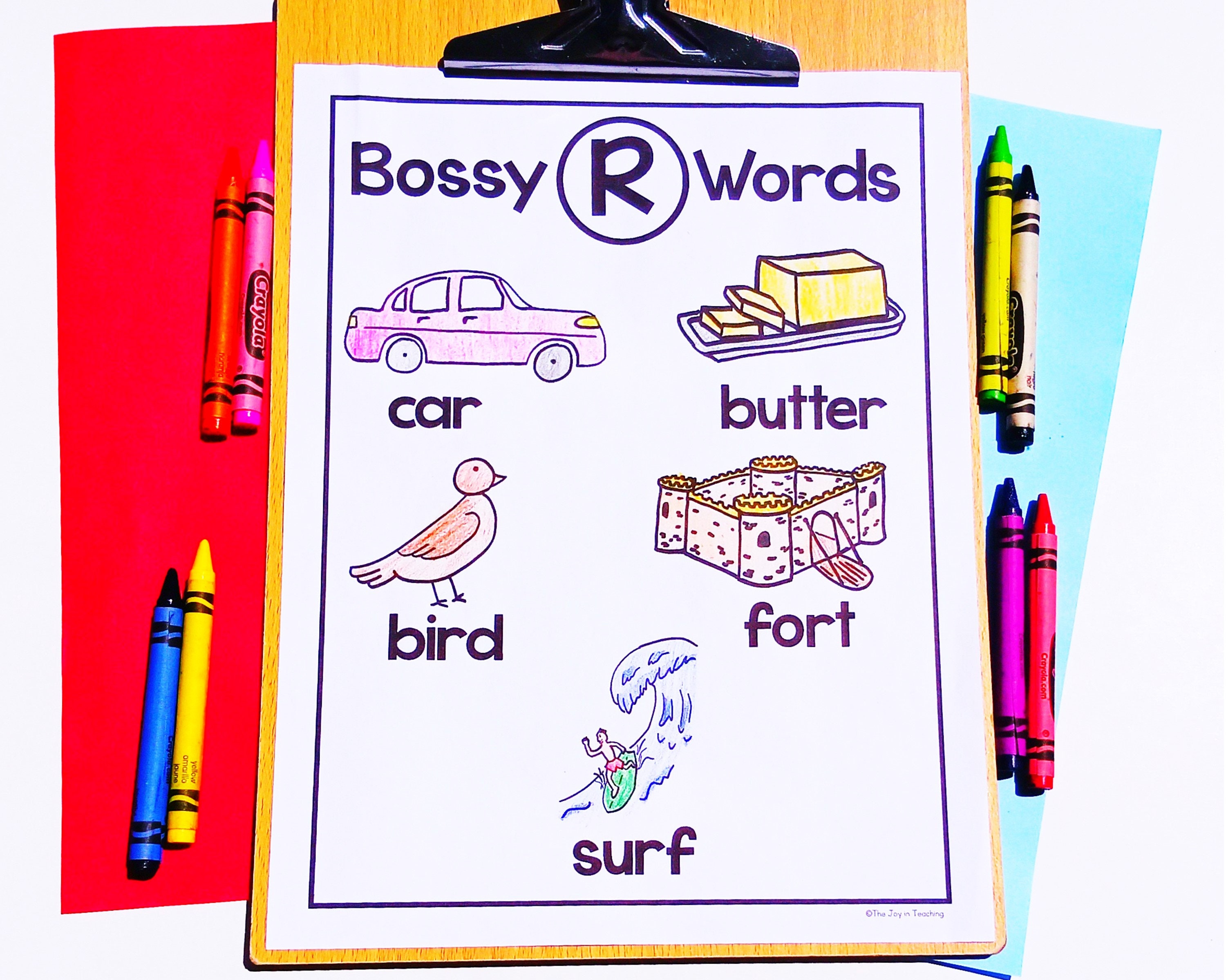 R-controlled Vowel Coloring Pages - Bossy R (PDF Pattern) - Etsy