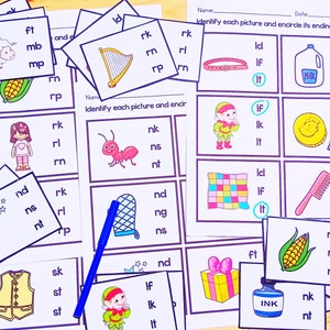 Ending Blends Activity - Etsy