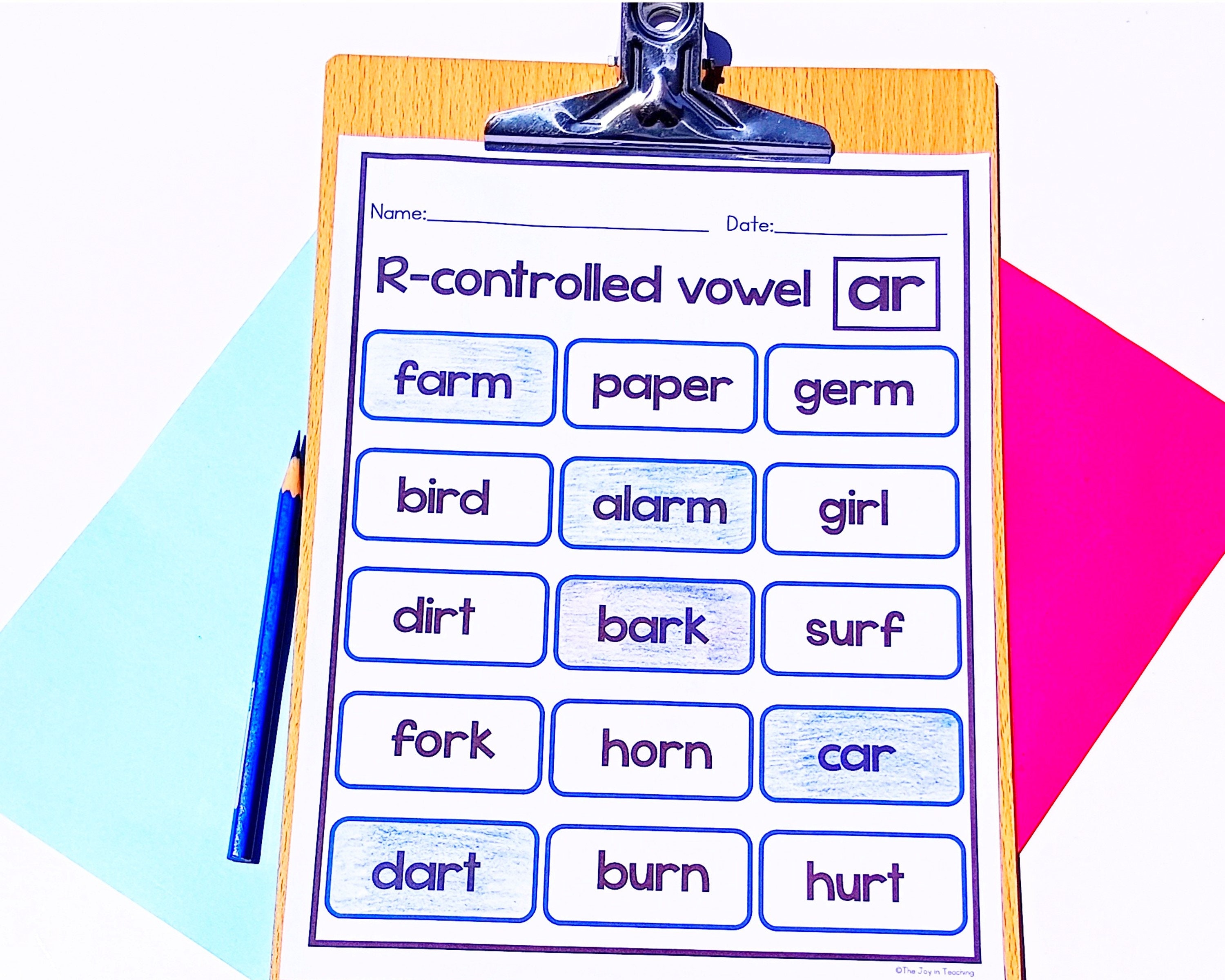 R-controlled Vowel Word Hunt - Bossy R Word Hunt - Etsy