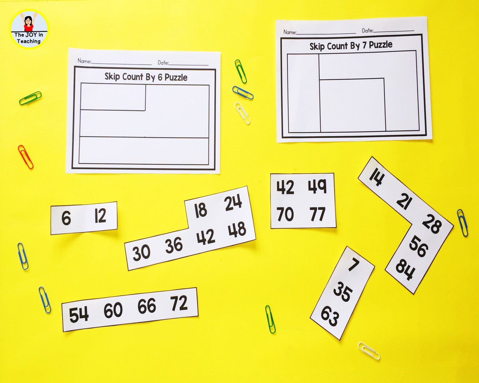 Skip Counting Puzzle Activity - Etsy UK