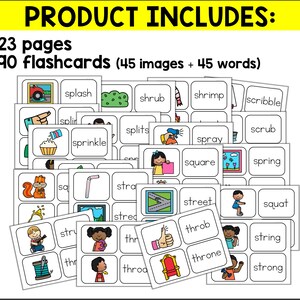 Trigraph Word and Picture Flashcards - Etsy