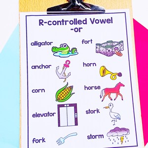 R-controlled Vowel Anchor Chart - Bossy R Anchor Chart - Etsy