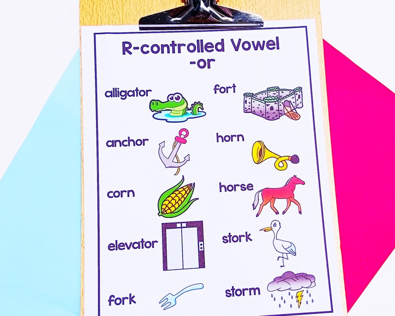 R-controlled Vowel Anchor Chart - Bossy R Anchor Chart - Etsy