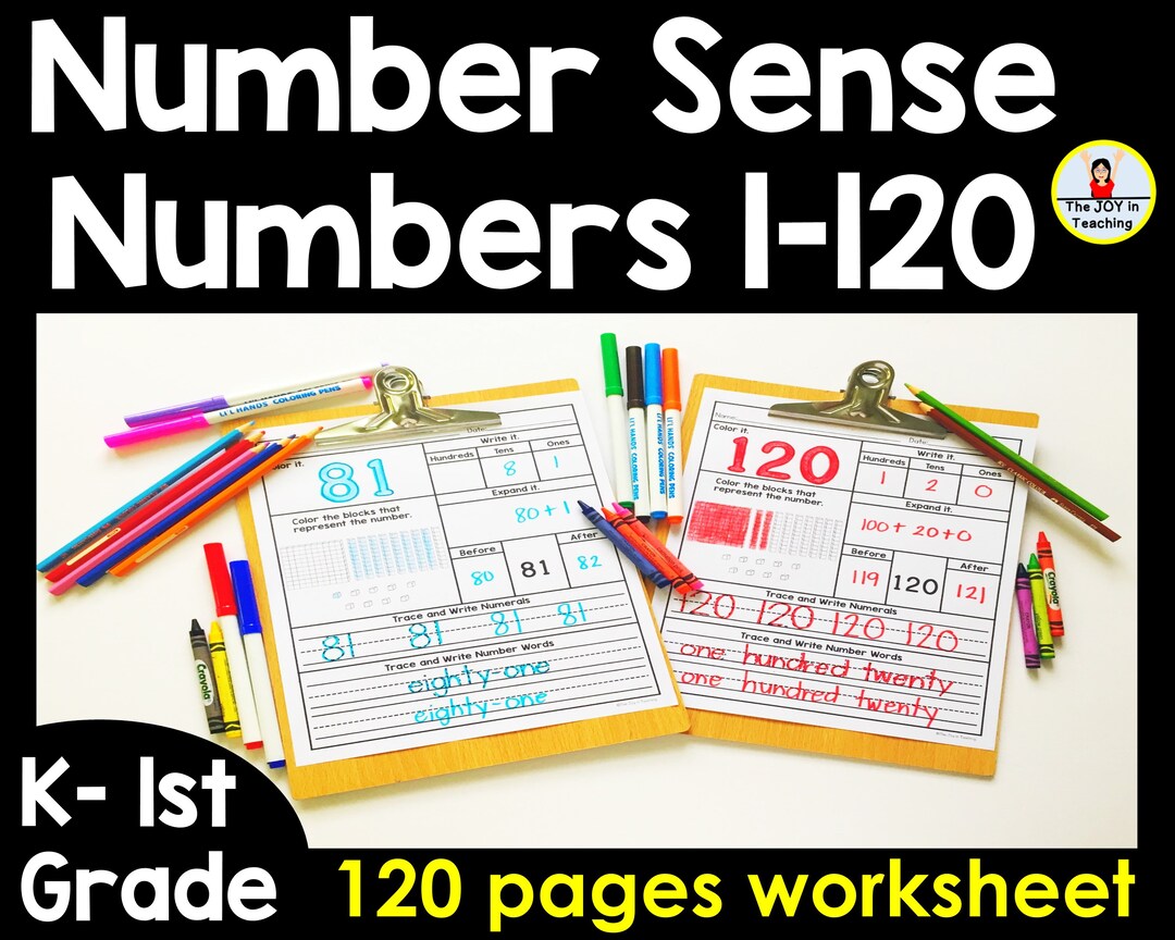 Number Sense Numbers 1-120 Worksheet - Etsy