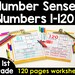 Number Sense Numbers 1-120 Worksheet - Etsy