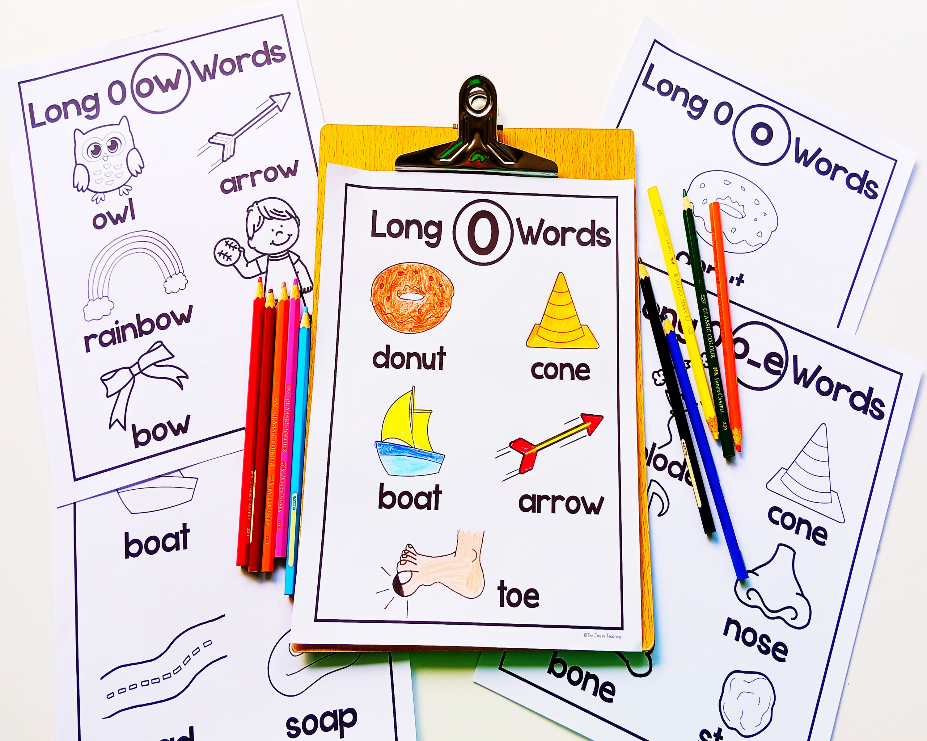 Long Vowel O Worksheet - Etsy