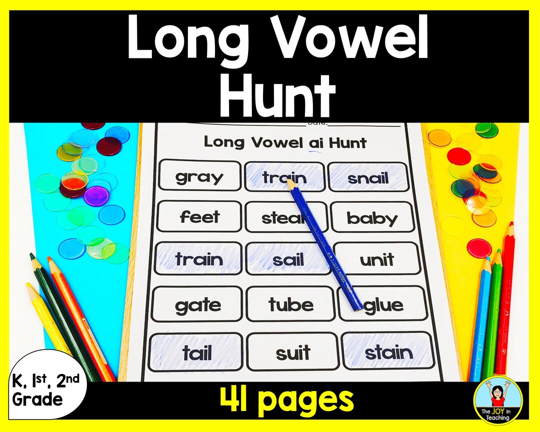 Long Vowel Hunt - Etsy