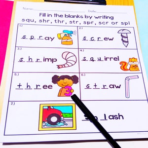 Trigraph Worksheet - Etsy