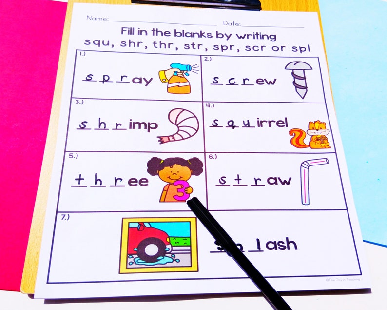 Trigraph Worksheet - Etsy