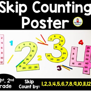 Skip Counting Posters - Etsy