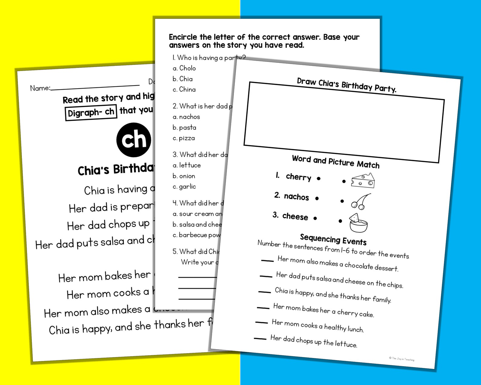 Digraph Reading Comprehension Passage - Etsy