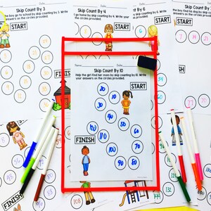 Skip Counting Maze Worksheet | Etsy