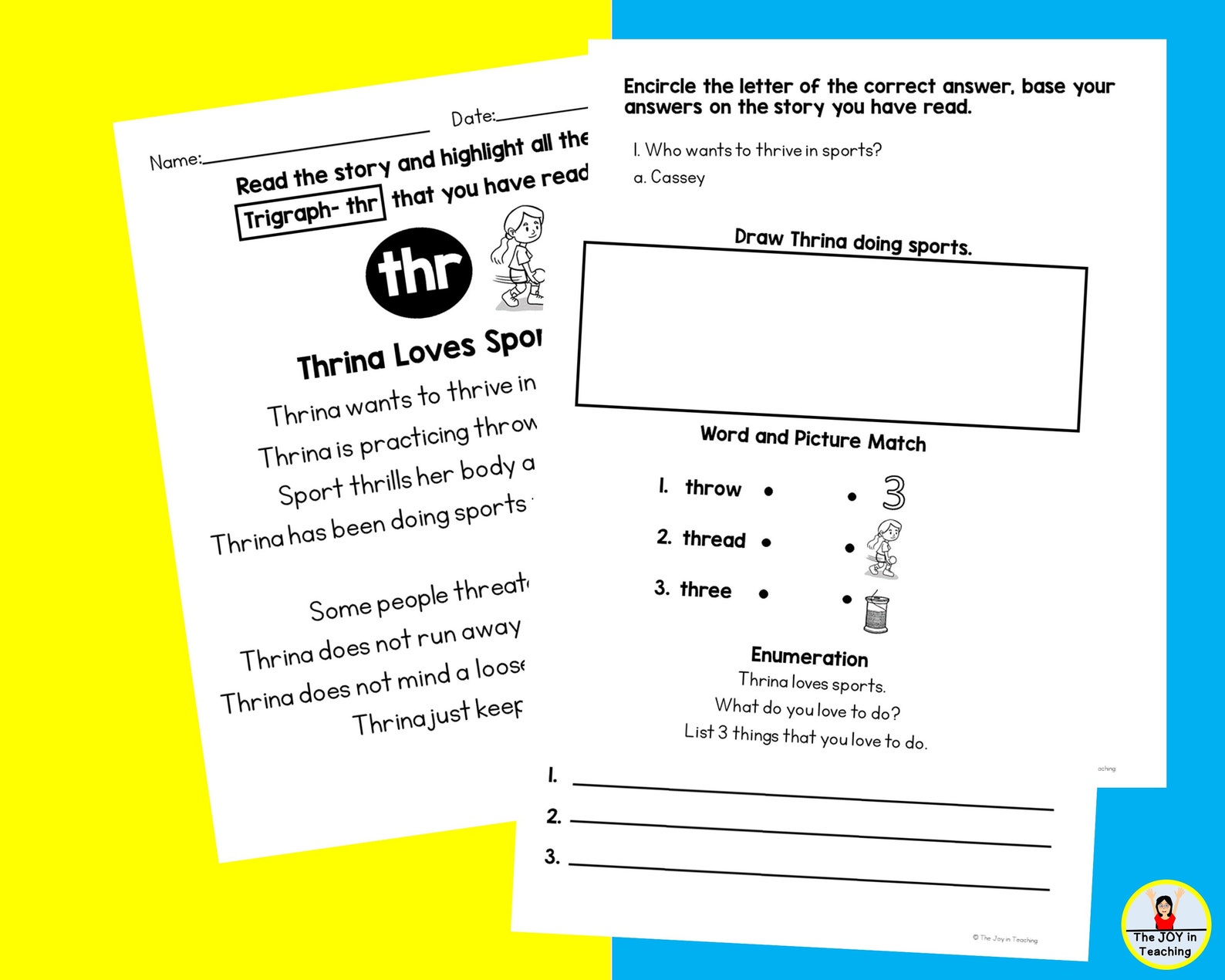 Trigraph Reading Comprehension Passage - Etsy