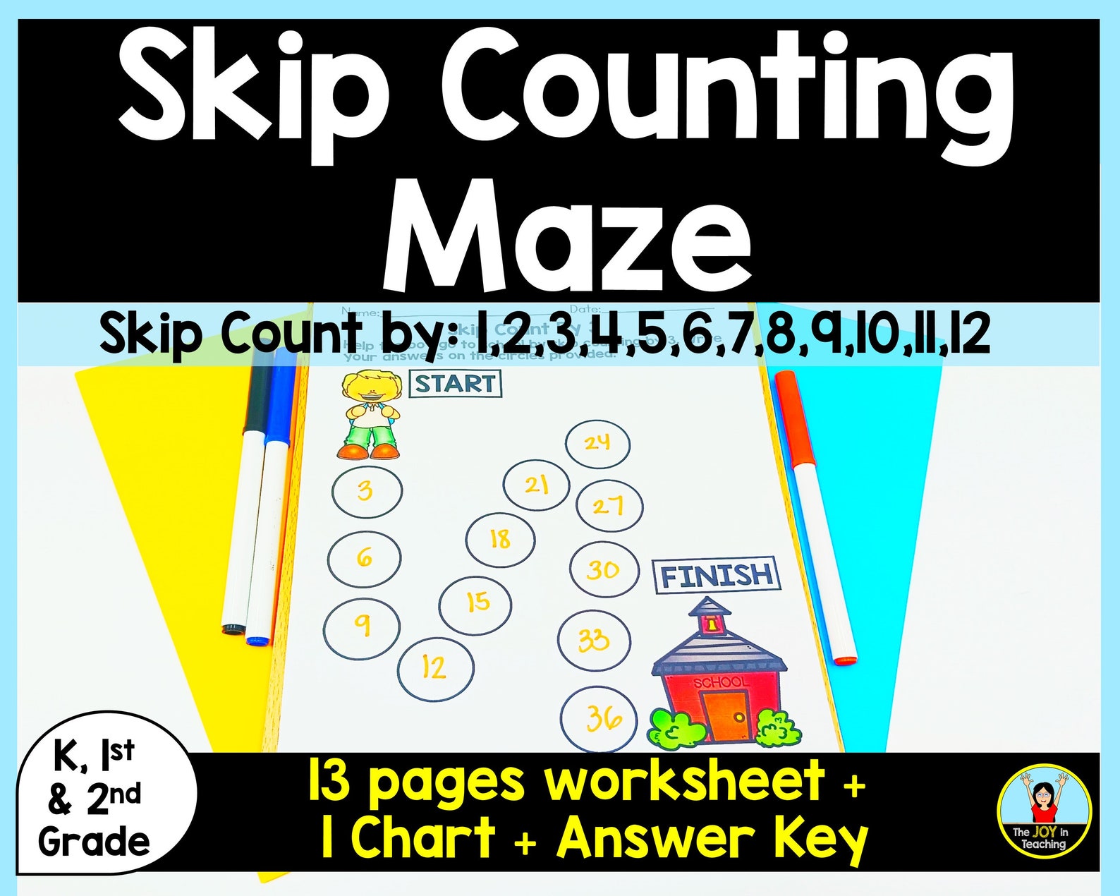 Skip Counting Maze Worksheet - Etsy