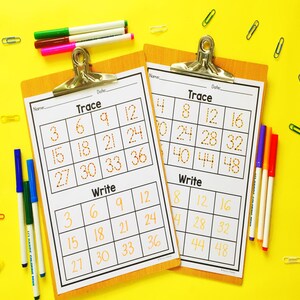 Skip Counting Tracing and Writing Worksheet (Download Now) - Etsy