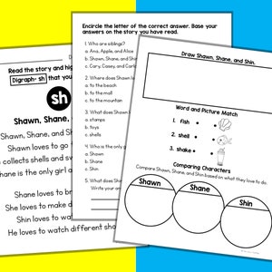 Digraph Reading Comprehension Passage - Etsy