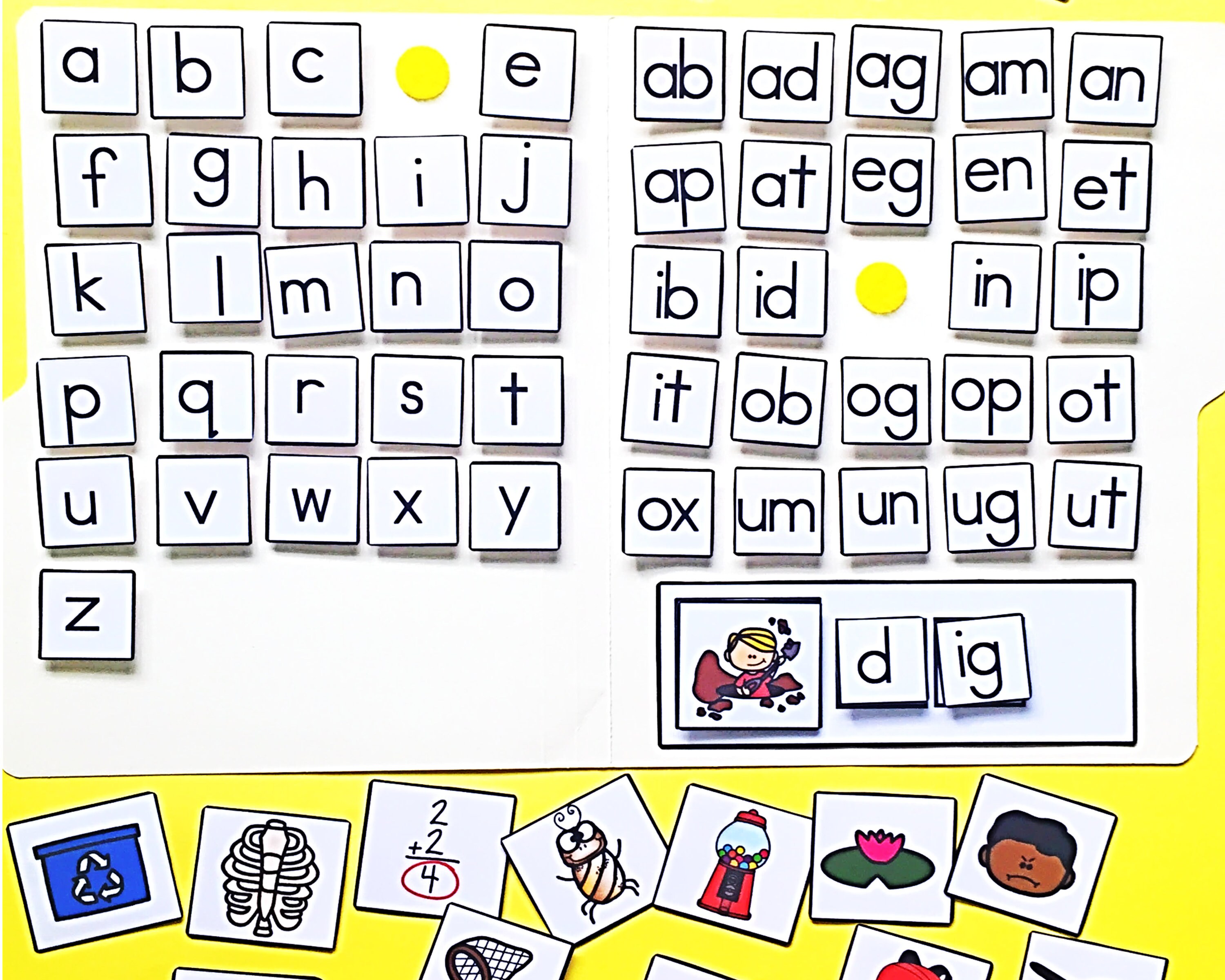 CVC Word Builder - Word Families - Etsy