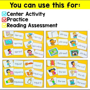 Trigraph Word and Picture Flashcards - Etsy