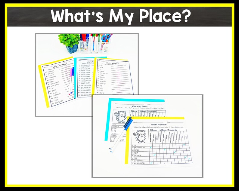 Place Value up to Billions - Etsy