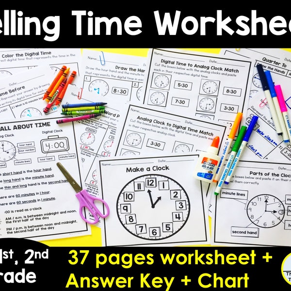 Telling Time - Etsy