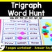 Trigraph Word Hunt Worksheet - Etsy